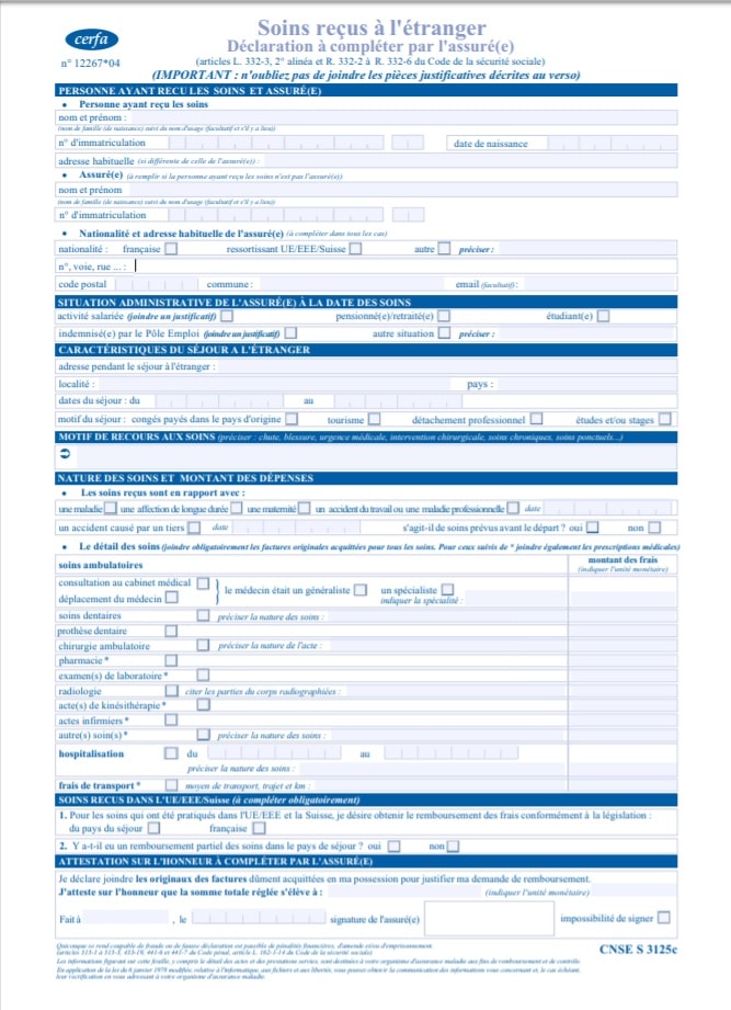 Formulaire S3125 | Comment le télécharger et le remplir